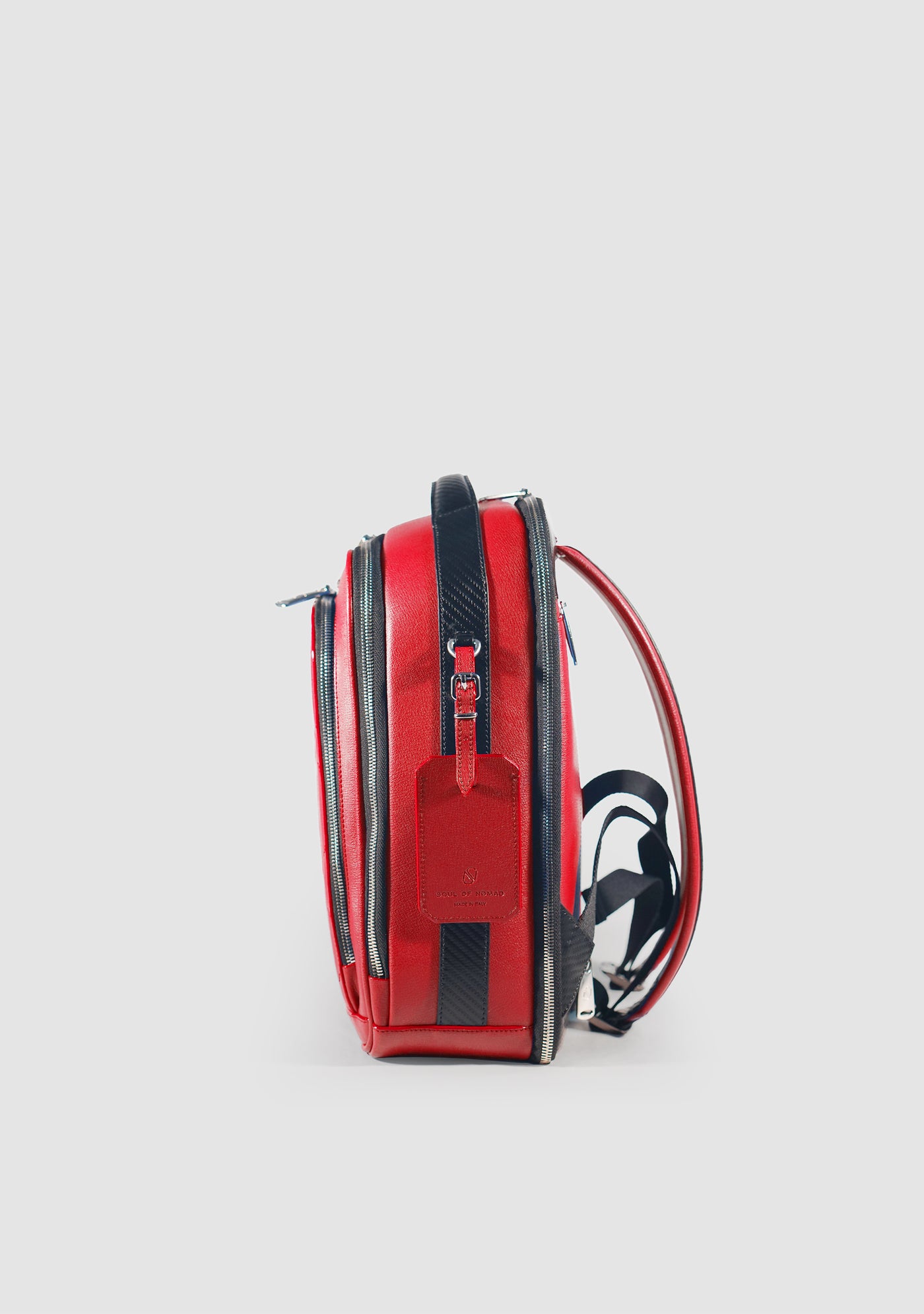 Dune Red Leather Backpack | Made in Italy | SOUL OF NOMAD